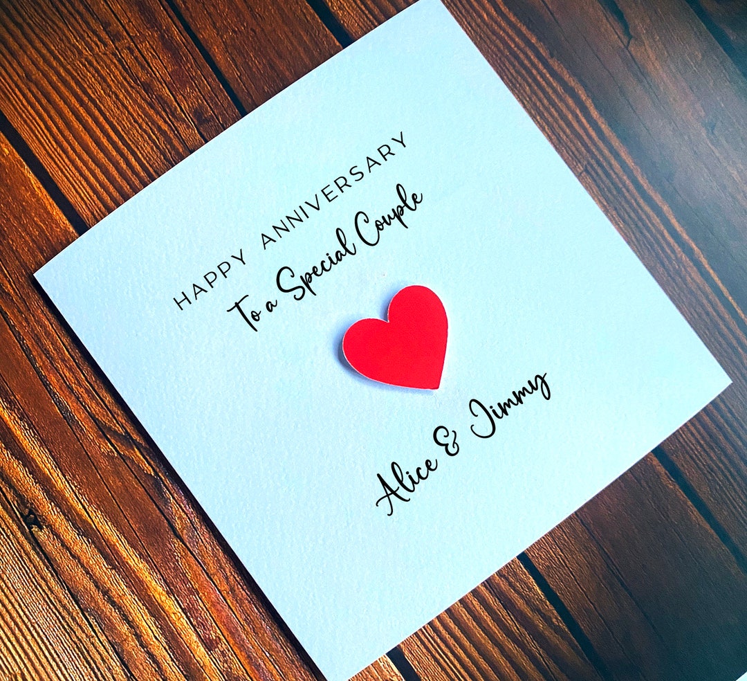 Anniversary Card | Anniversary Card for Special Couple | 3D Card | to a ...