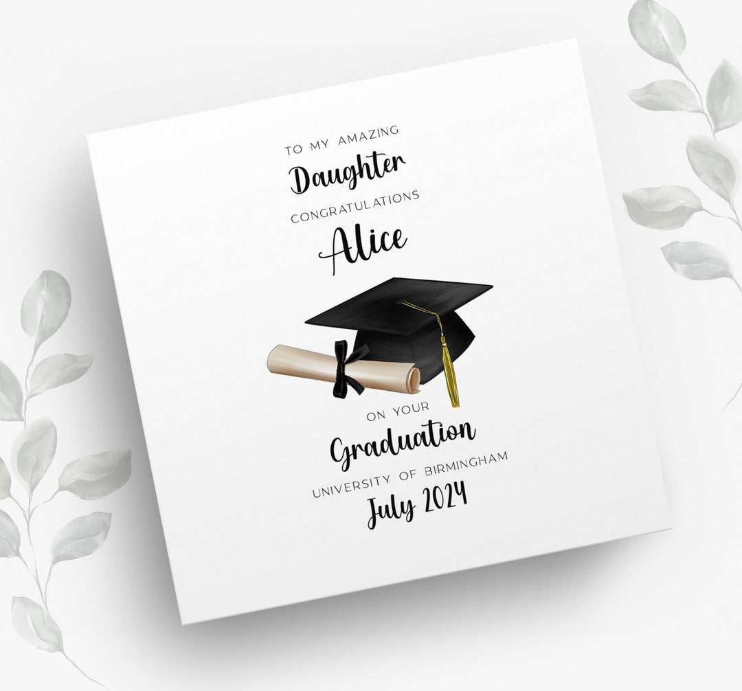 Personalised Daughter Graduation Card | Graduation Greeting Card ...
