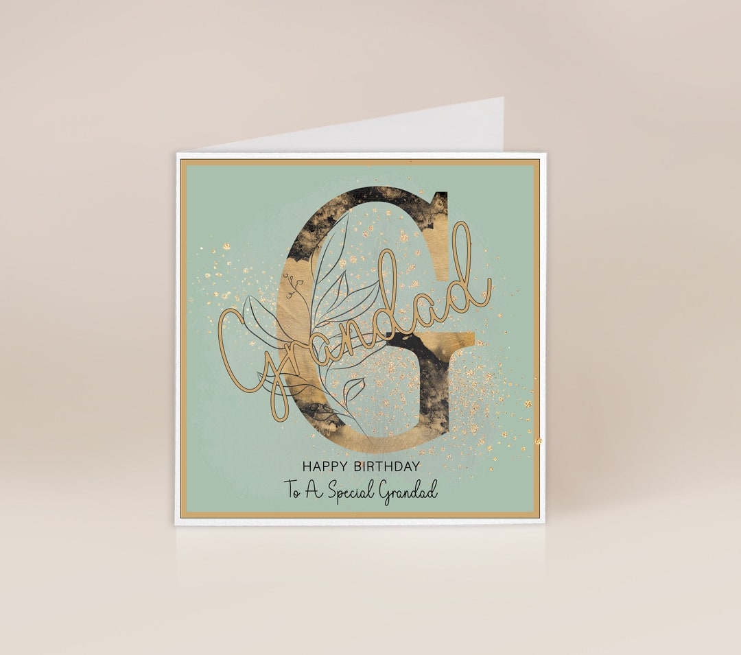 Grandad Birthday Card | Grandad Birthday Gift | Happy Birthday Grandad ...