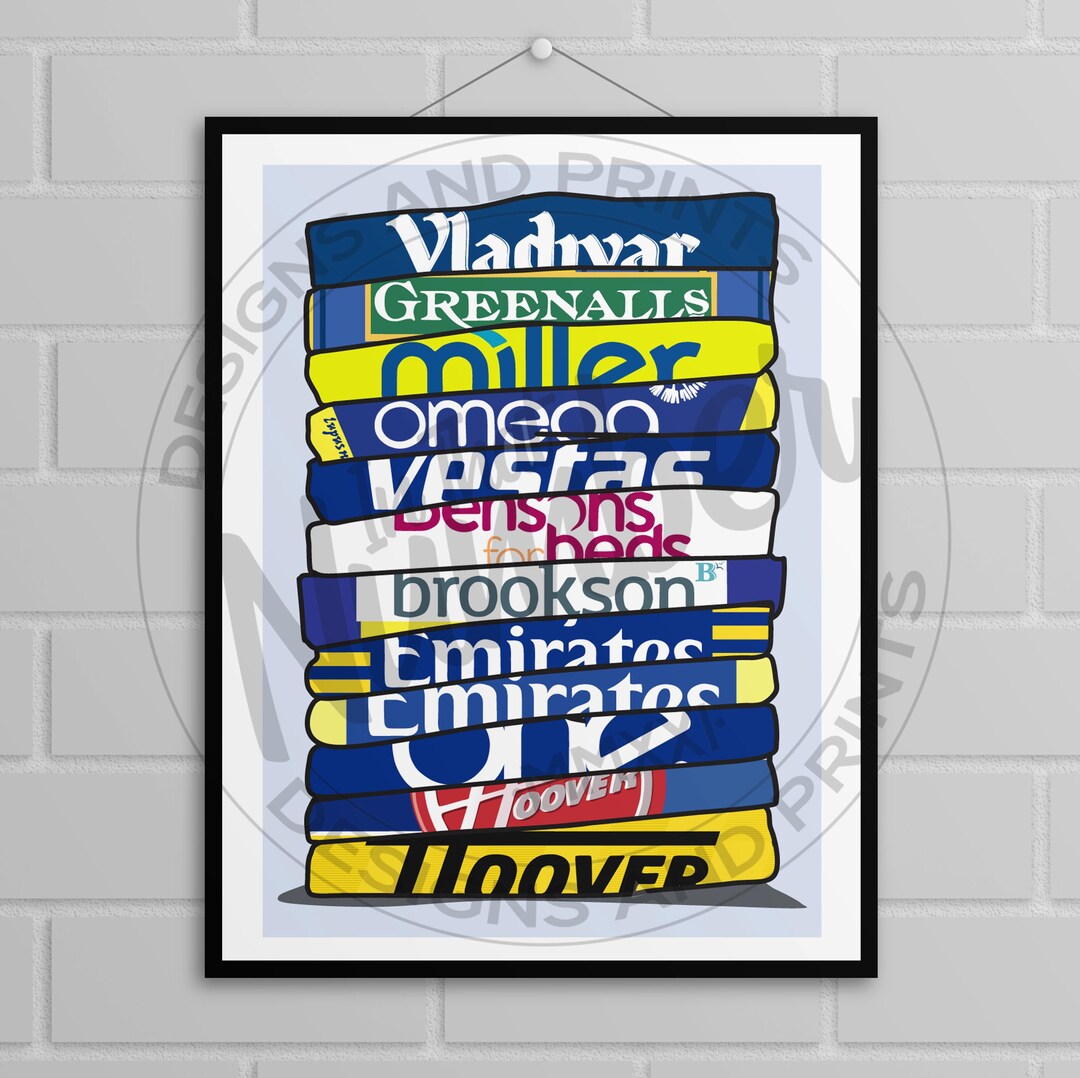 Warrington Wolves - Shirt Stack Print - Etsy