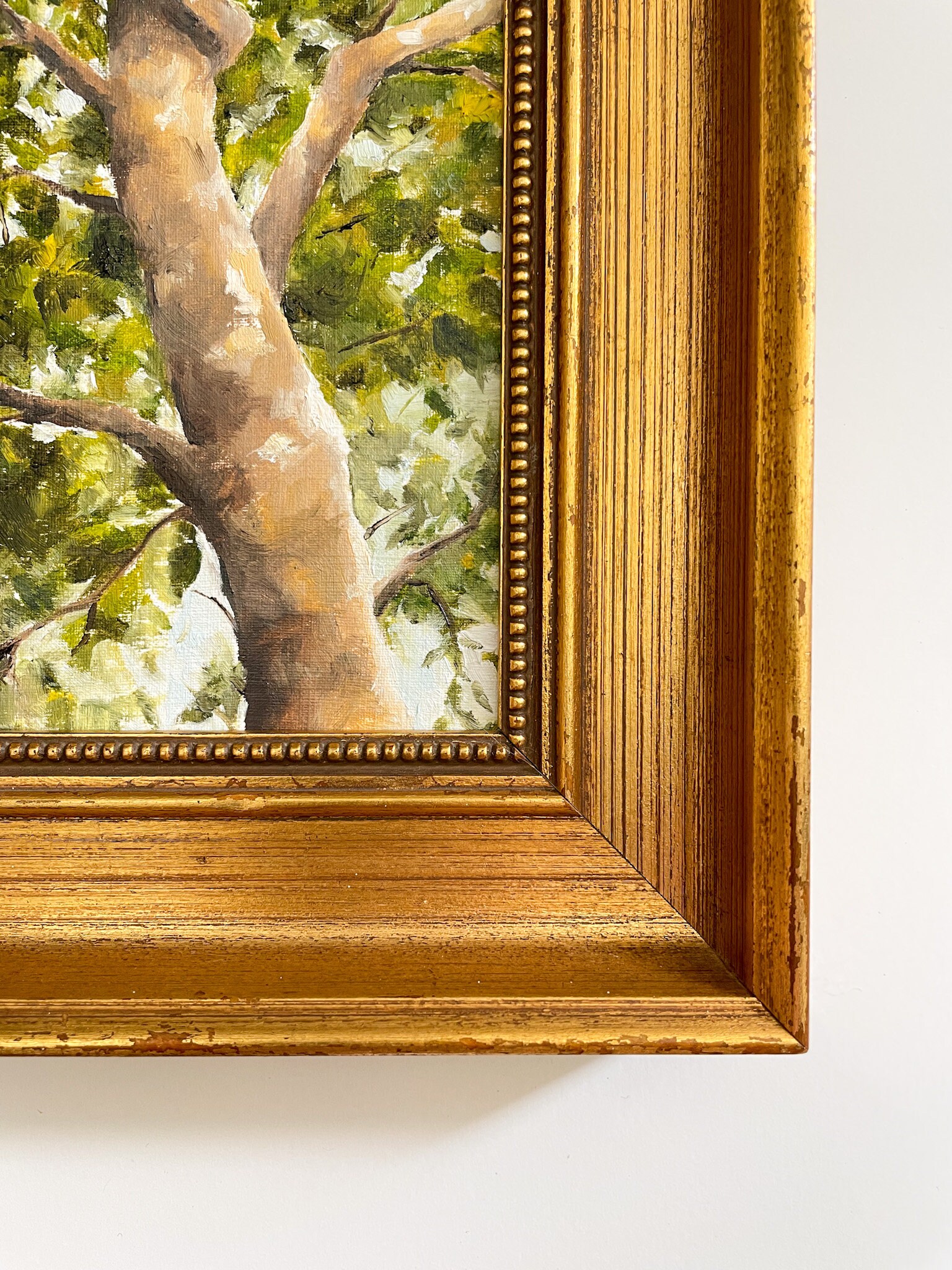 Art Print of "dappled", Tree Painting, Leaves and Branches ...