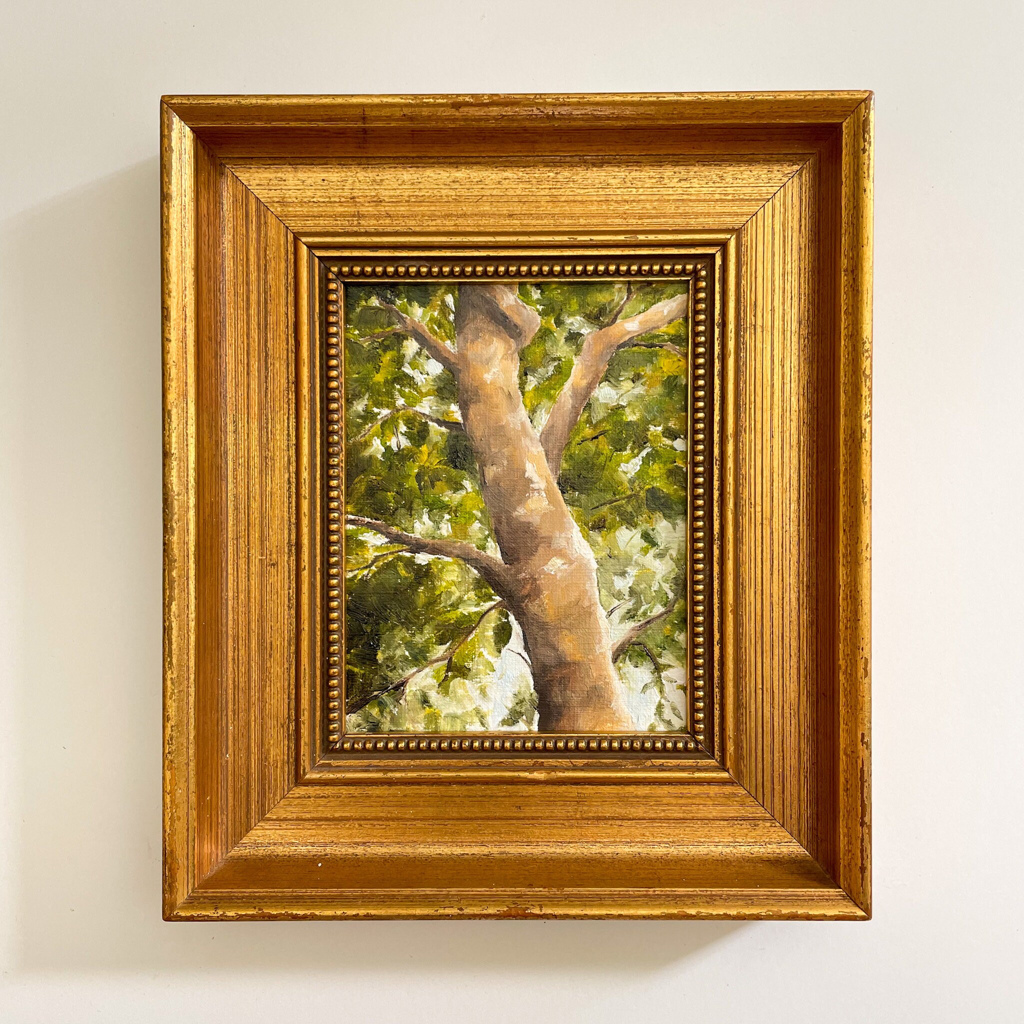 Art Print of "dappled", Tree Painting, Leaves and Branches ...