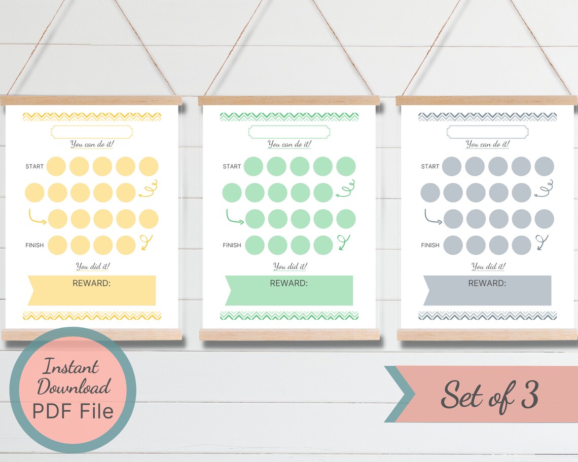Printable Reward Chart / Editable Behavior Chart for Kids / Reward ...