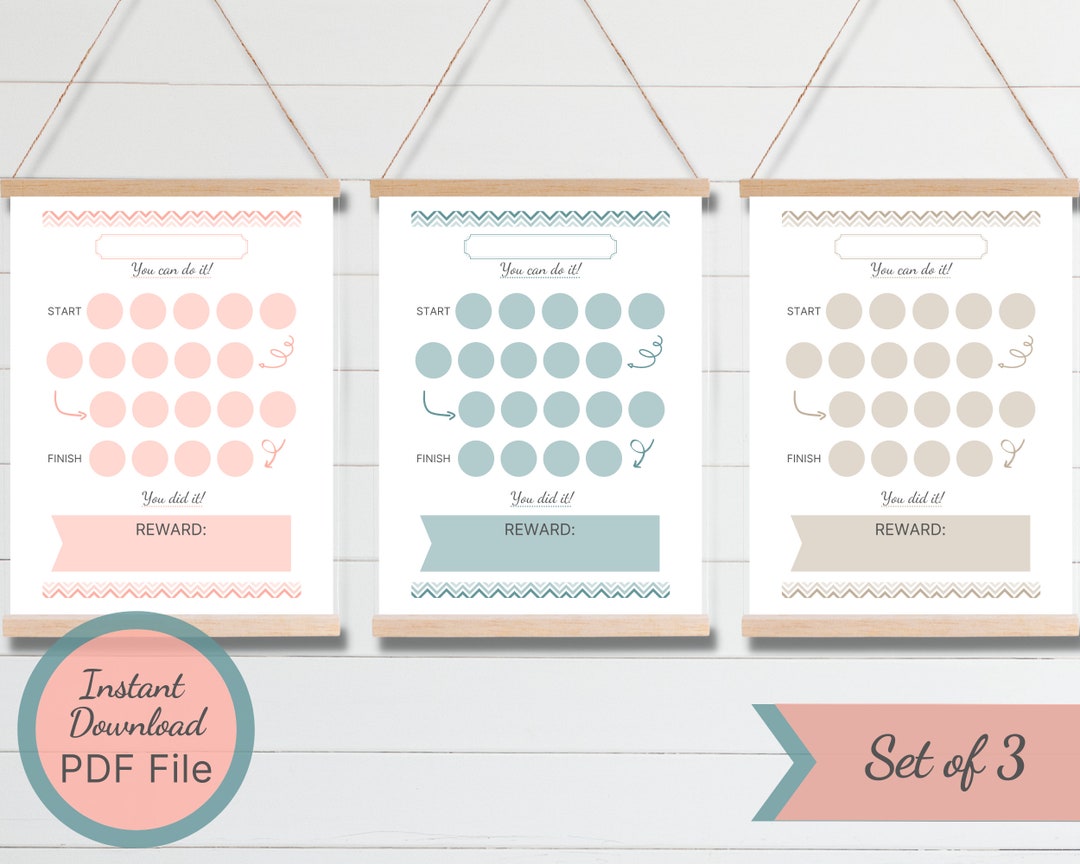 Printable Reward Chart / Editable Behavior Chart for Kids / Reward ...