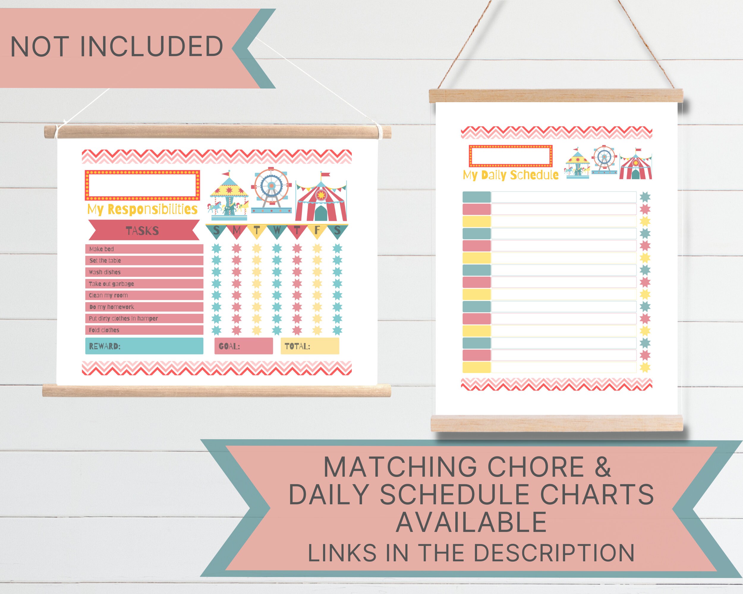 Printable Carnival Reward Chart / Editable Behavior Chart for Kids ...