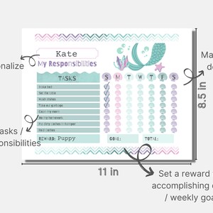 Printable Chore Chart / Daily Weekly Visual Routine / Kids Task ...