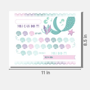 Printable Mermaid Reward Chart / Editable Behavior Chart for Kids ...