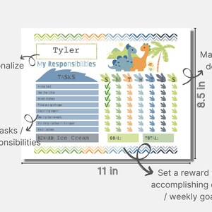 Printable Chore Chart / Daily Weekly Visual Routine / Kids Task ...