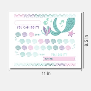 Printable Mermaid Reward Chart, Chore Chart, Daily Schedule Chart ...