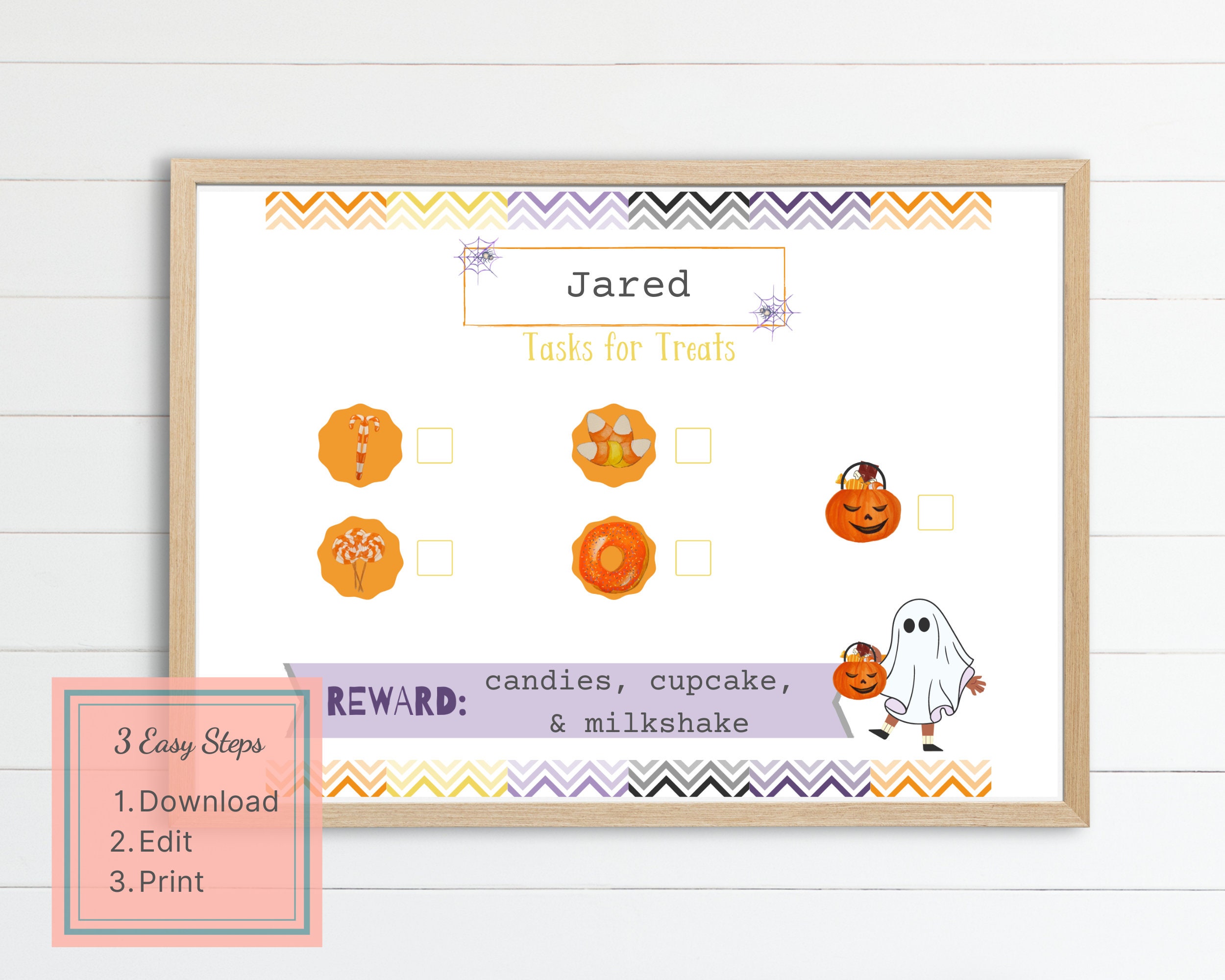 Printable Halloween Game for Kids / Tasks for Treats / Positive ...