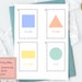 Printable Shape Flash Cards / Toddler Learning Cards / Homeschool Shape ...