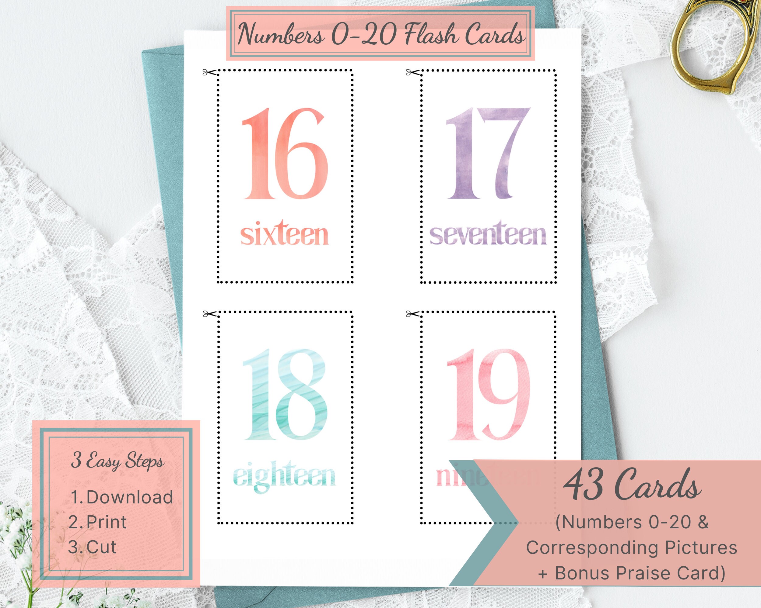 Printable Flash Cards Set / Little Learner Starter Set / Alphabet Flash ...