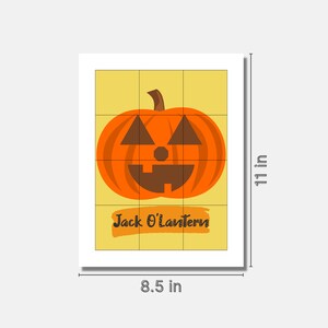 Printable Halloween Puzzles for Kids / Halloween School Activity for ...