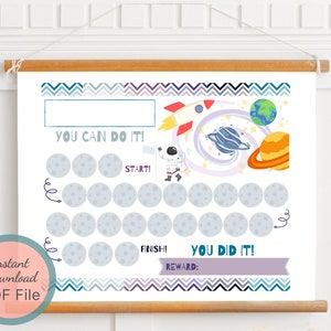 Printable Space Reward Chart / Editable Behavior Chart for Kids ...