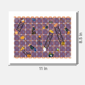 Printable Halloween Game for Kids / Brooms and Ladders / Halloween ...