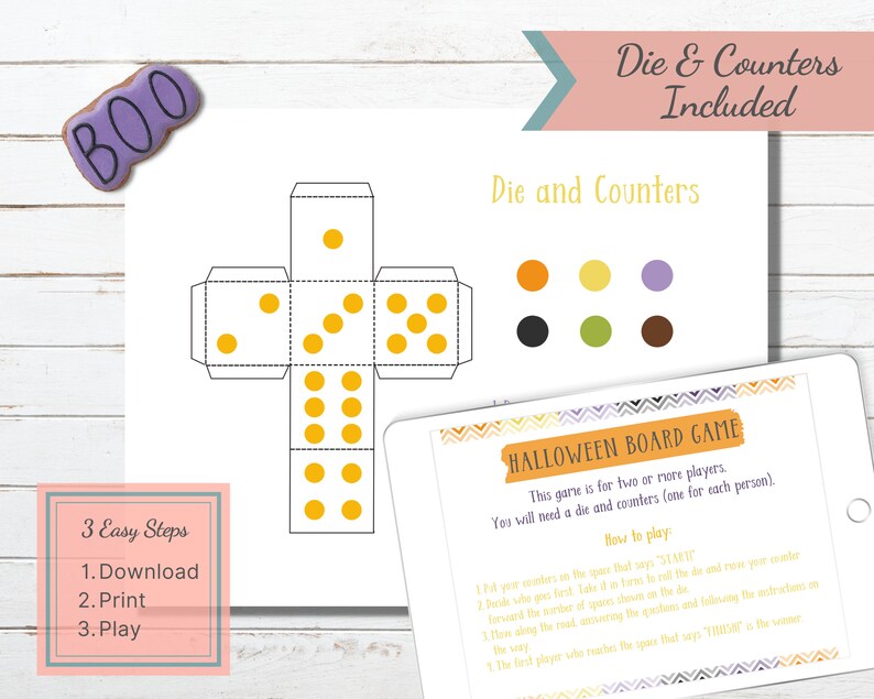 Printable Halloween Board Game for Kids / Halloween School Activity for ...