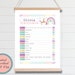 Printable Kids Daily Schedule / Editable Home School Daily Planner ...