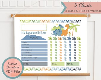 Printable Chore Chart / Daily Weekly Visual Routine / Kids Task ...