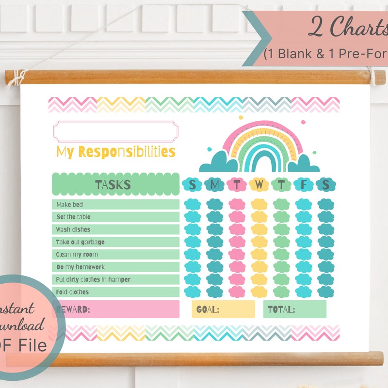 Visual Reward Chart Printable - Etsy