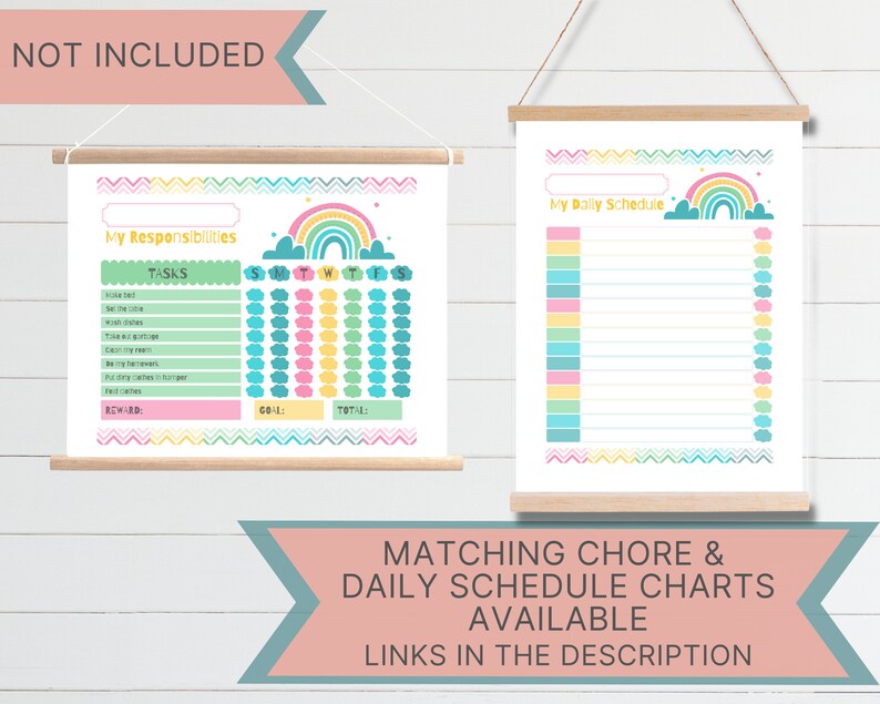 Printable Rainbow Reward Chart / Editable Behavior Chart for Kids ...