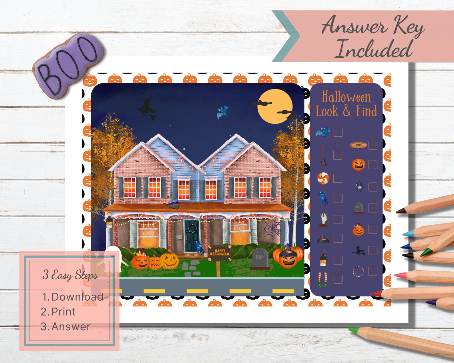 Halloween Bundle for Kids / 5 Halloween Activities Included / Printable ...