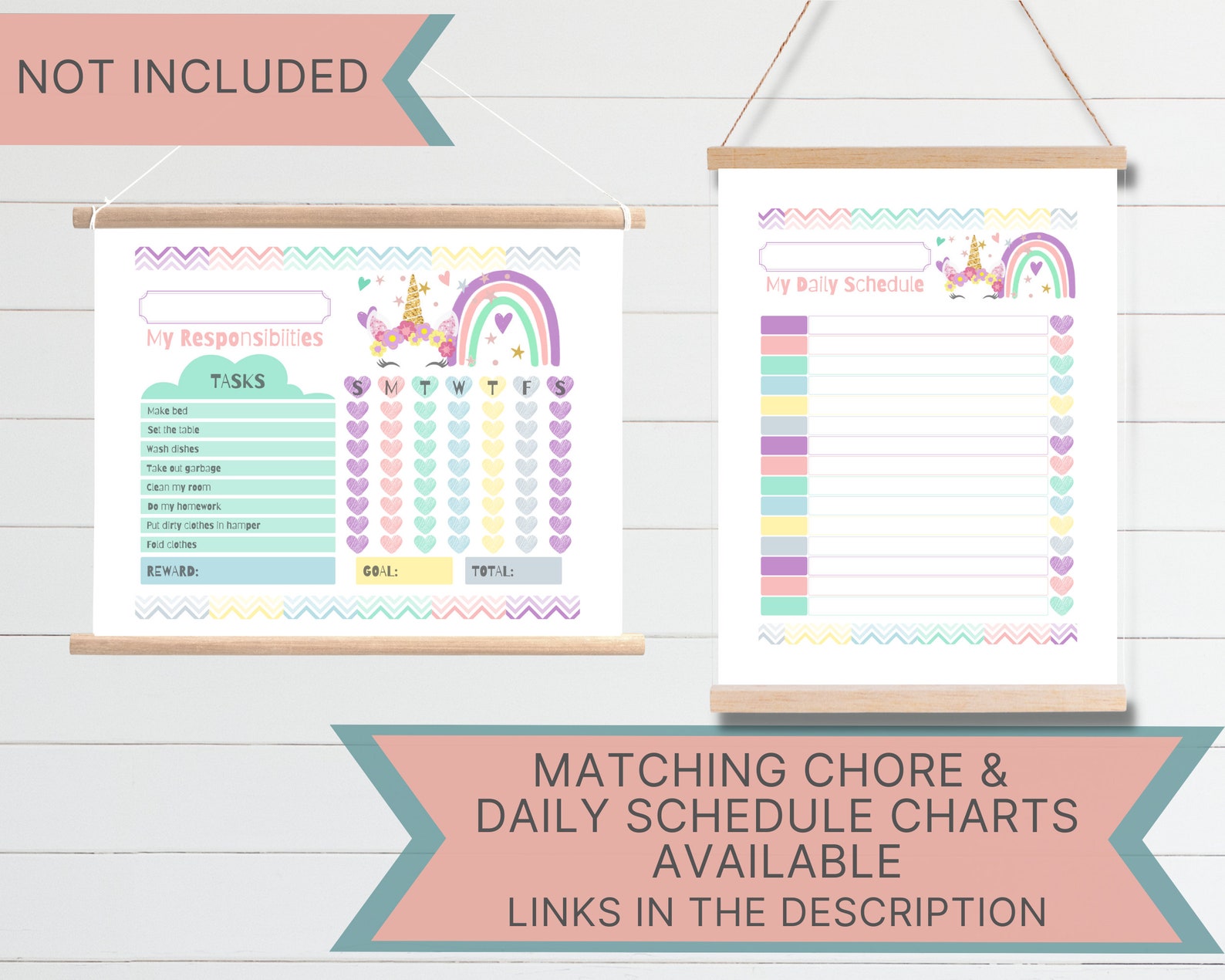 Printable Unicorn Reward Chart / Editable Behavior Chart for Kids ...