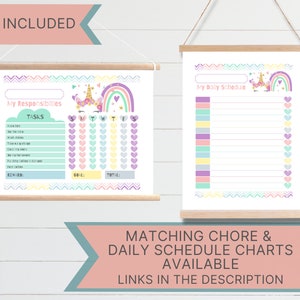 Printable Unicorn Reward Chart / Editable Behavior Chart for Kids ...