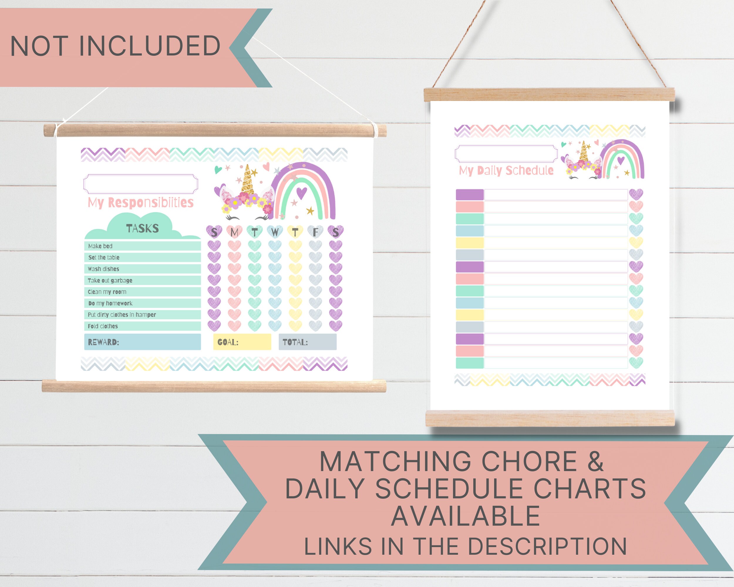 Printable Unicorn Reward Chart / Editable Behavior Chart for Kids ...