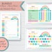 Printable Rainbow Reward Chart, Chore Chart, Daily Schedule Chart ...
