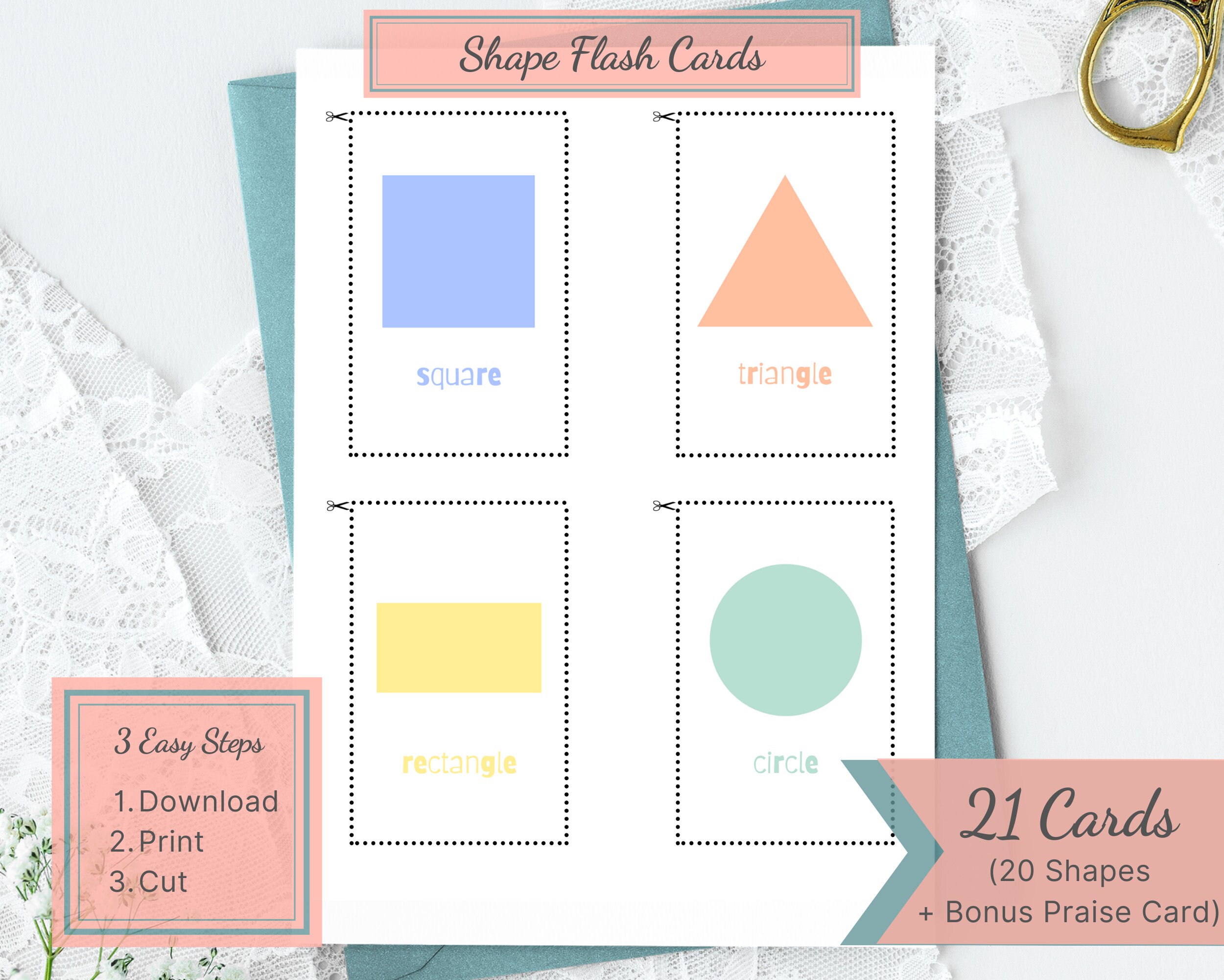 Printable Flash Cards Set / Little Learner Starter Set / Alphabet Flash ...