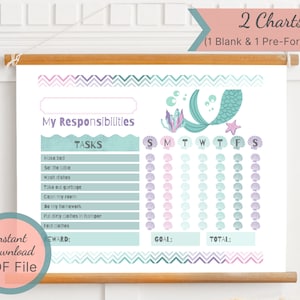 Printable Chore Chart / Daily Weekly Visual Routine / Kids Task ...