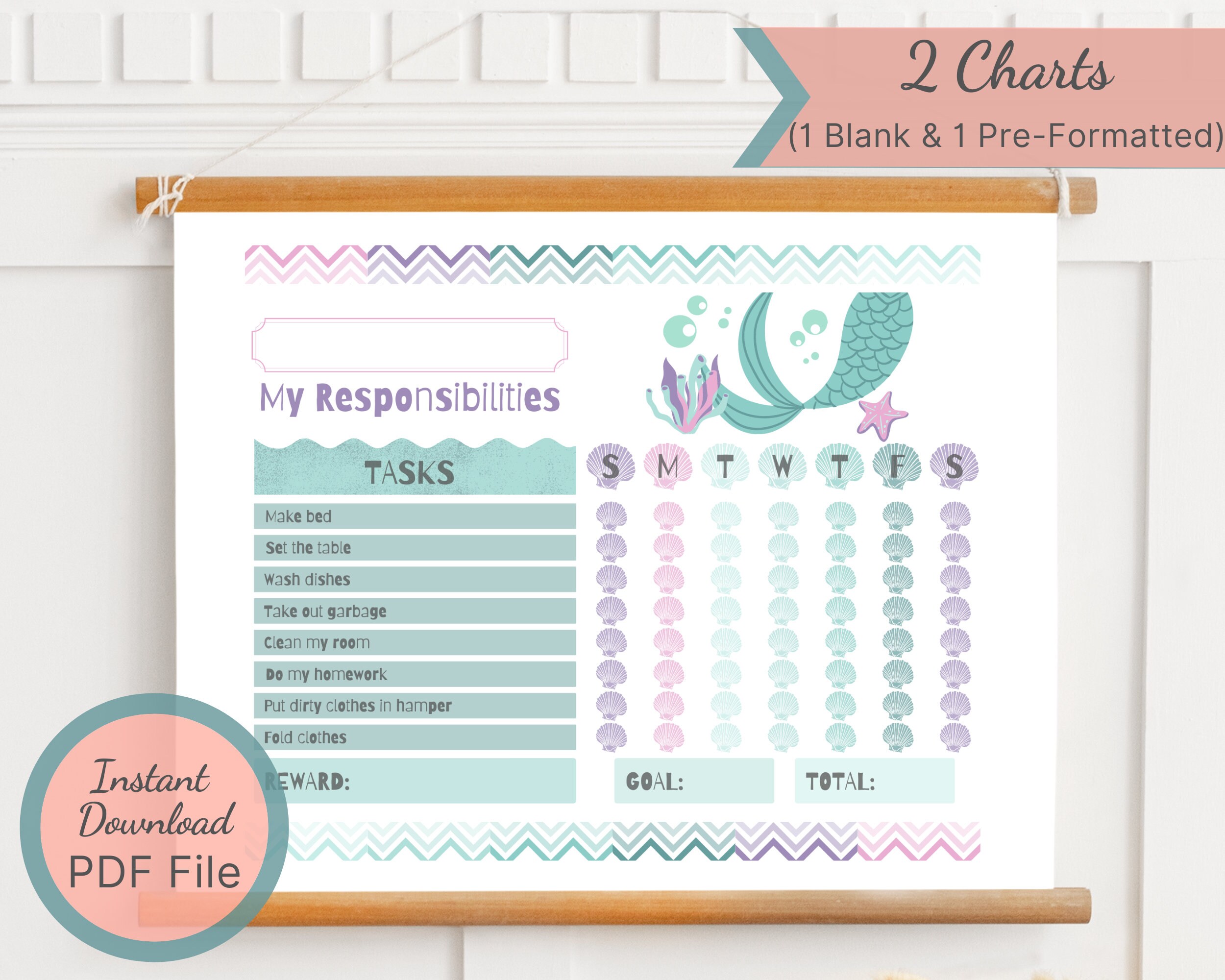 Printable Chore Chart / Daily Weekly Visual Routine / Kids Task ...