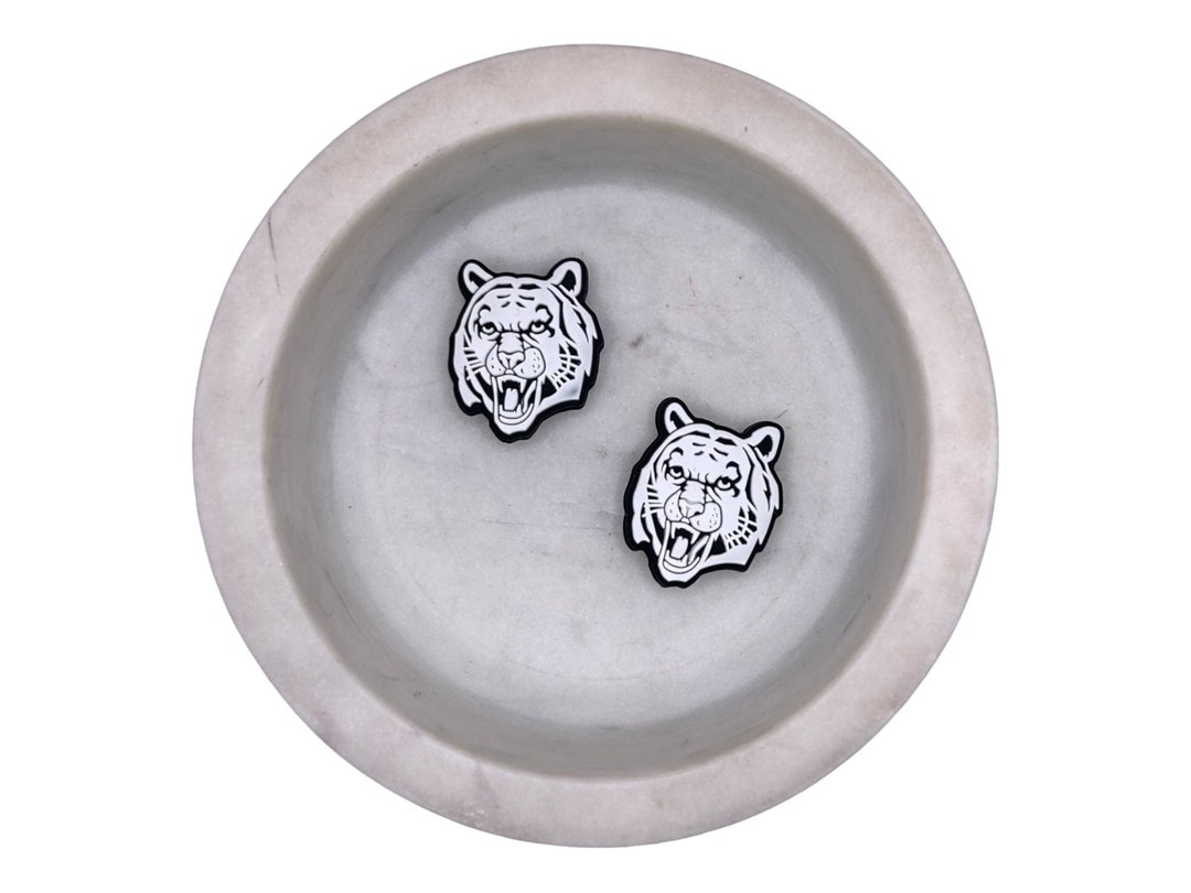 Roaring White Tiger Silicone Focal Beads Tiger Beads Silicone Beads ...
