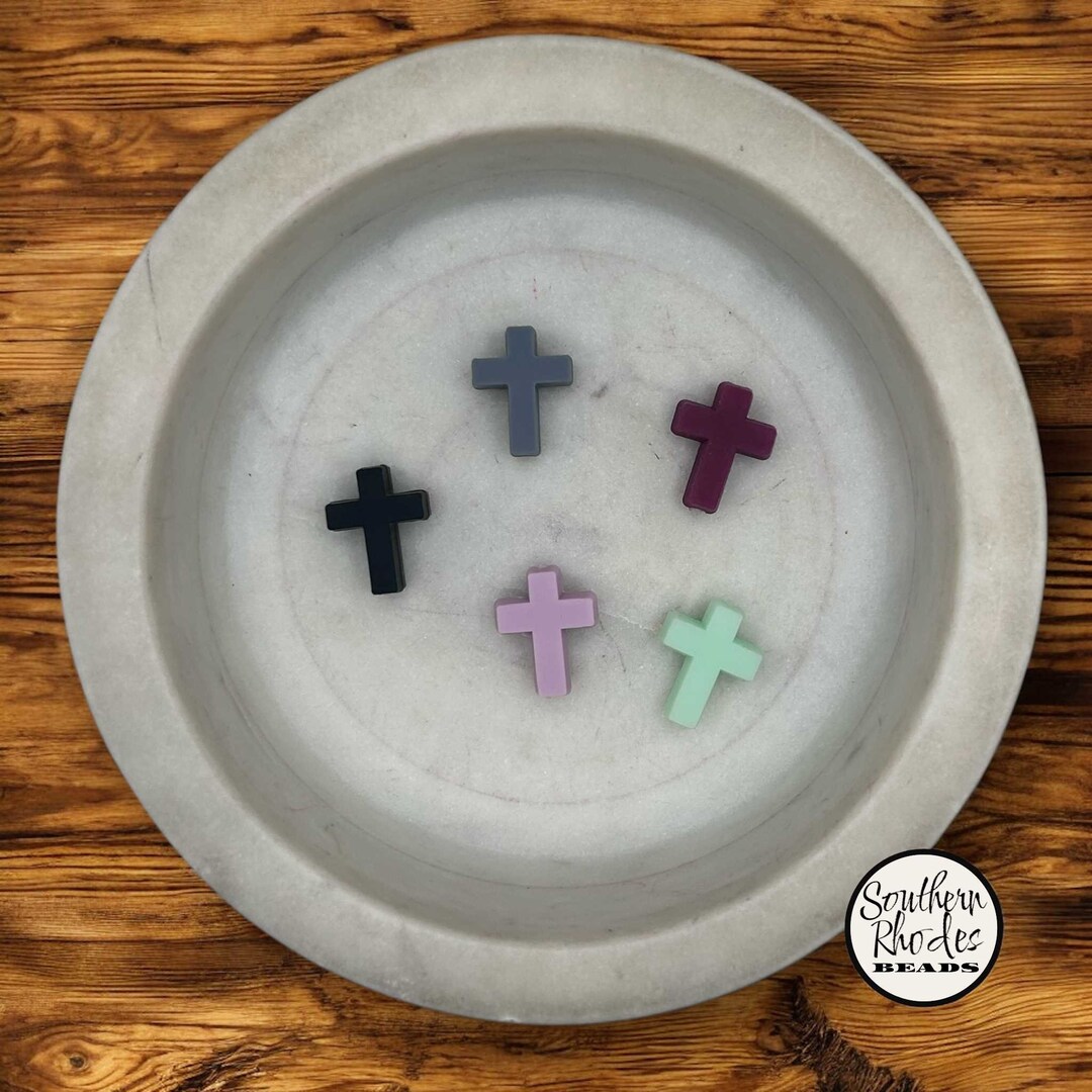 Mini Silicone Cross Focal Beads SINGLE BEADS or 5 PACK - Etsy