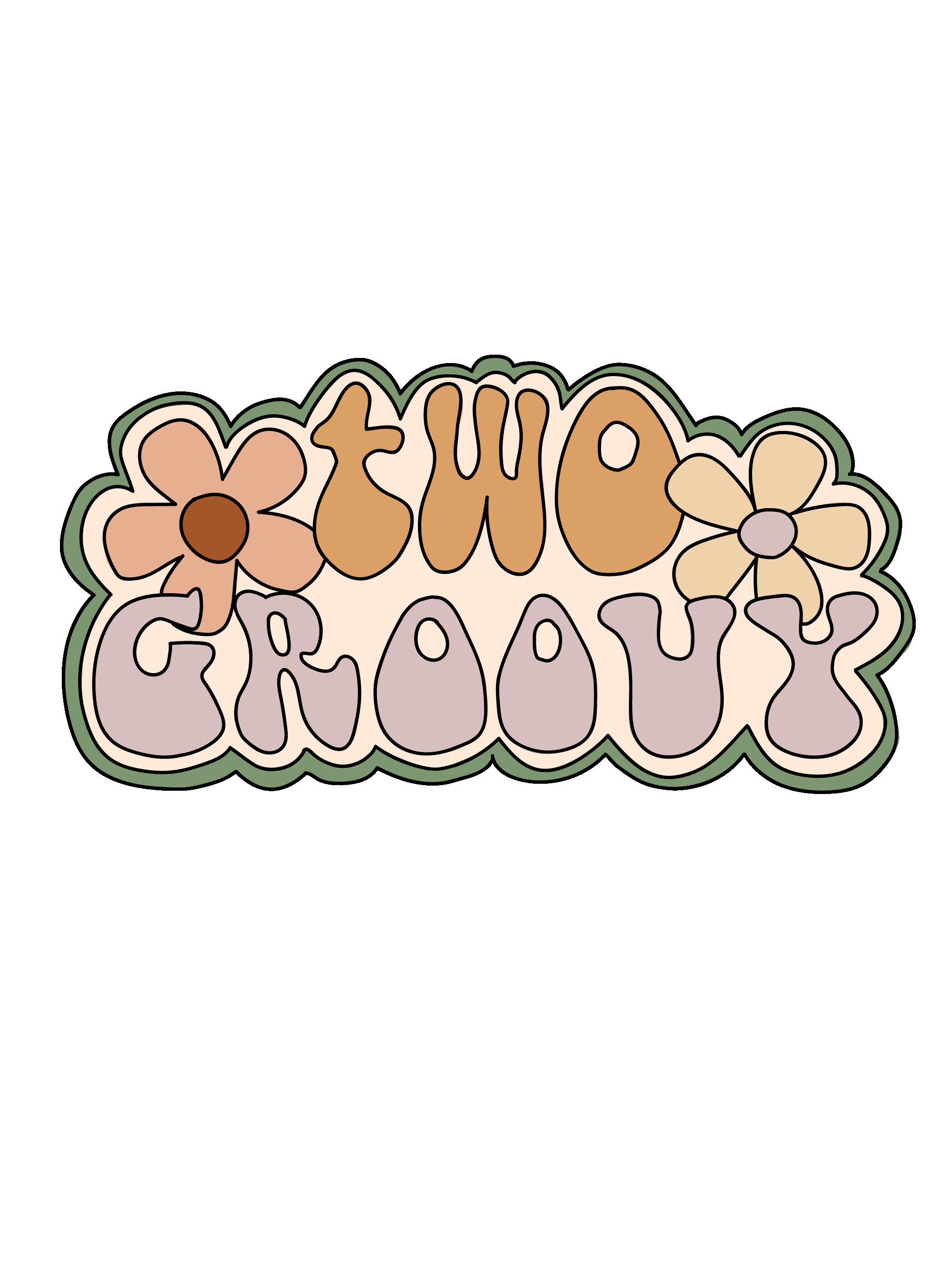 Two Groovy PNG, Groovy Birthday, Birthday Png, Retro Birthday Party ...