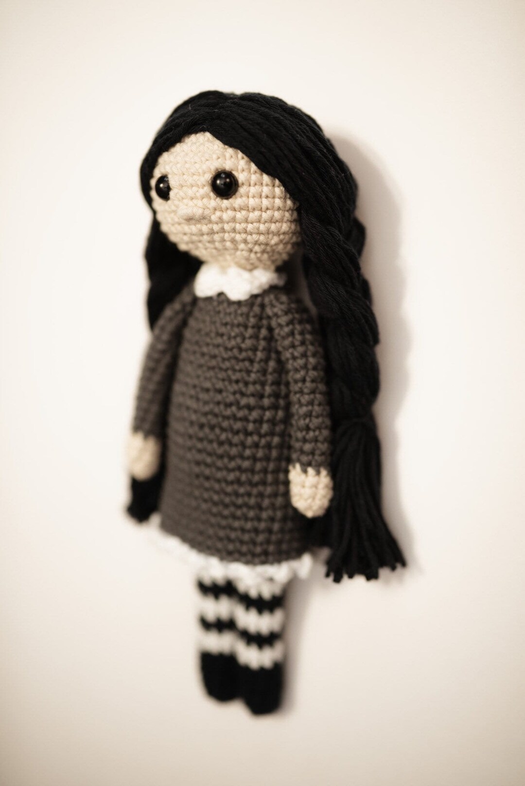 Wednesday Addams Inspired Amigurumimi Doll Crochet Pattern, Crochet ...