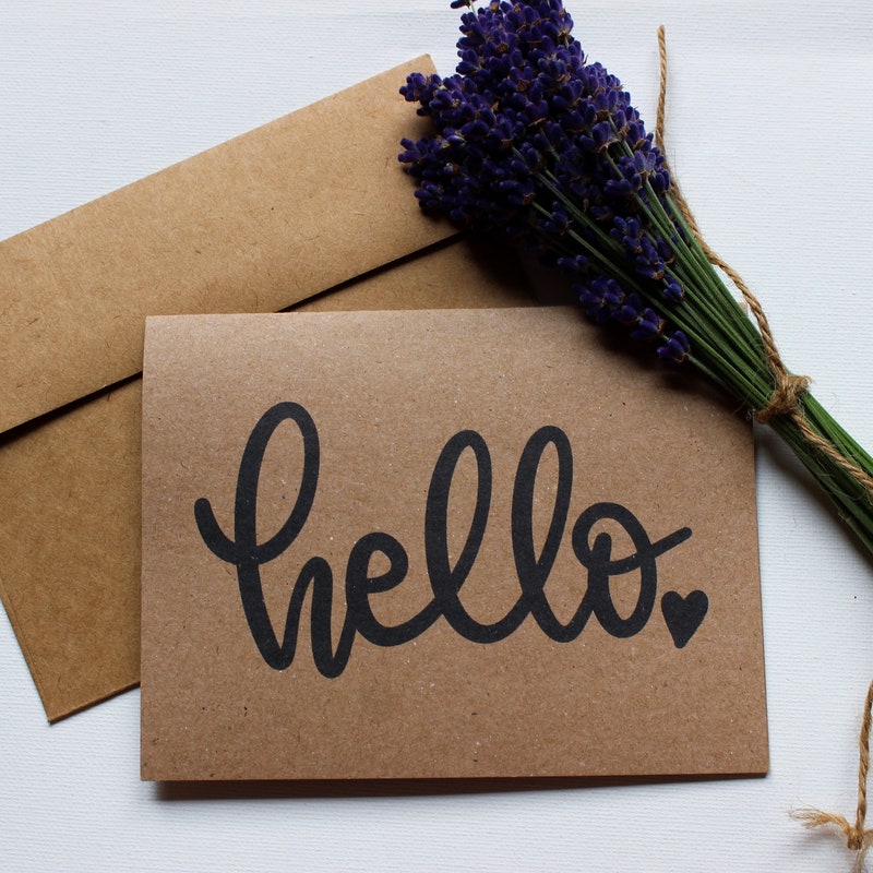 Kraft Paper Cards - Etsy