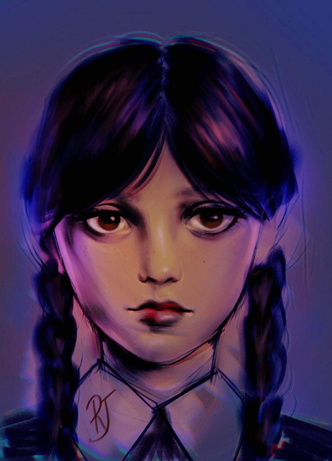 Wednesday Addams Digital - Etsy