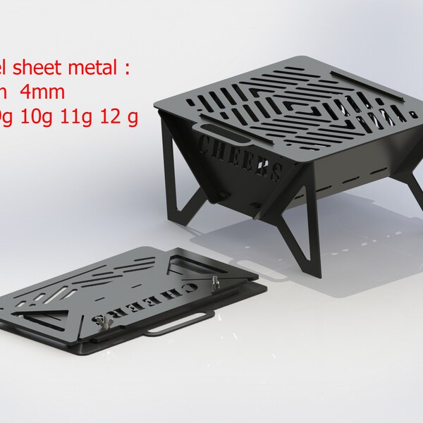 Flat Pack Fire Pit Dxf - Etsy