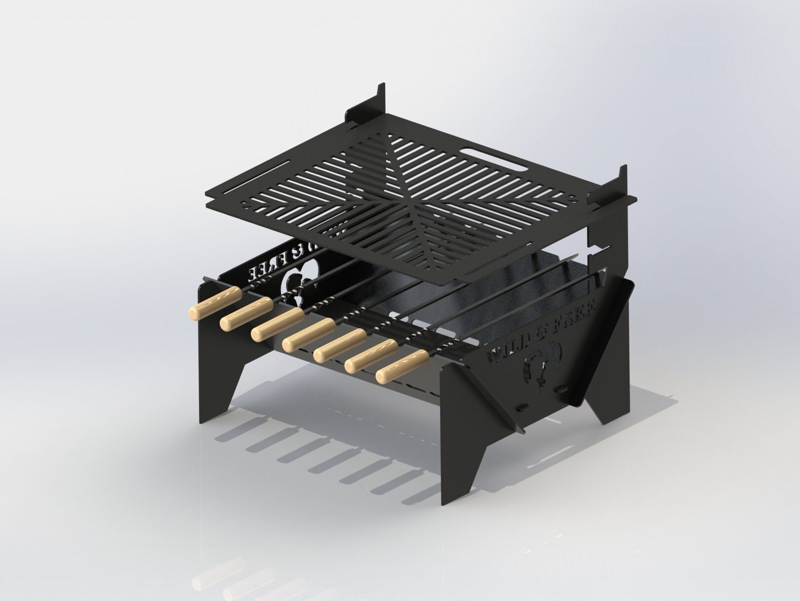 Fire Pit Dxf Files,fire Pit Portable,diy Fire Pit, BBQ Dxf Files for ...