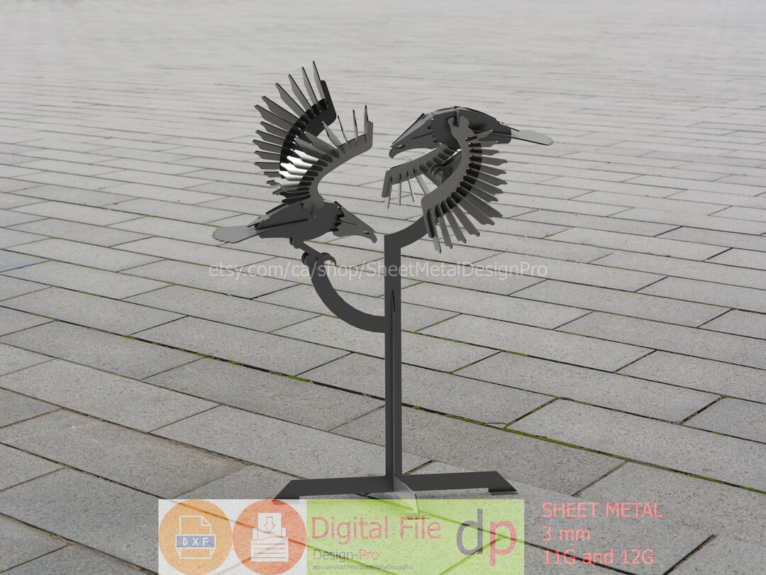Eagle, Digital Product. DXF File Plasma, Laser Cutting. DIY Metalwork ...