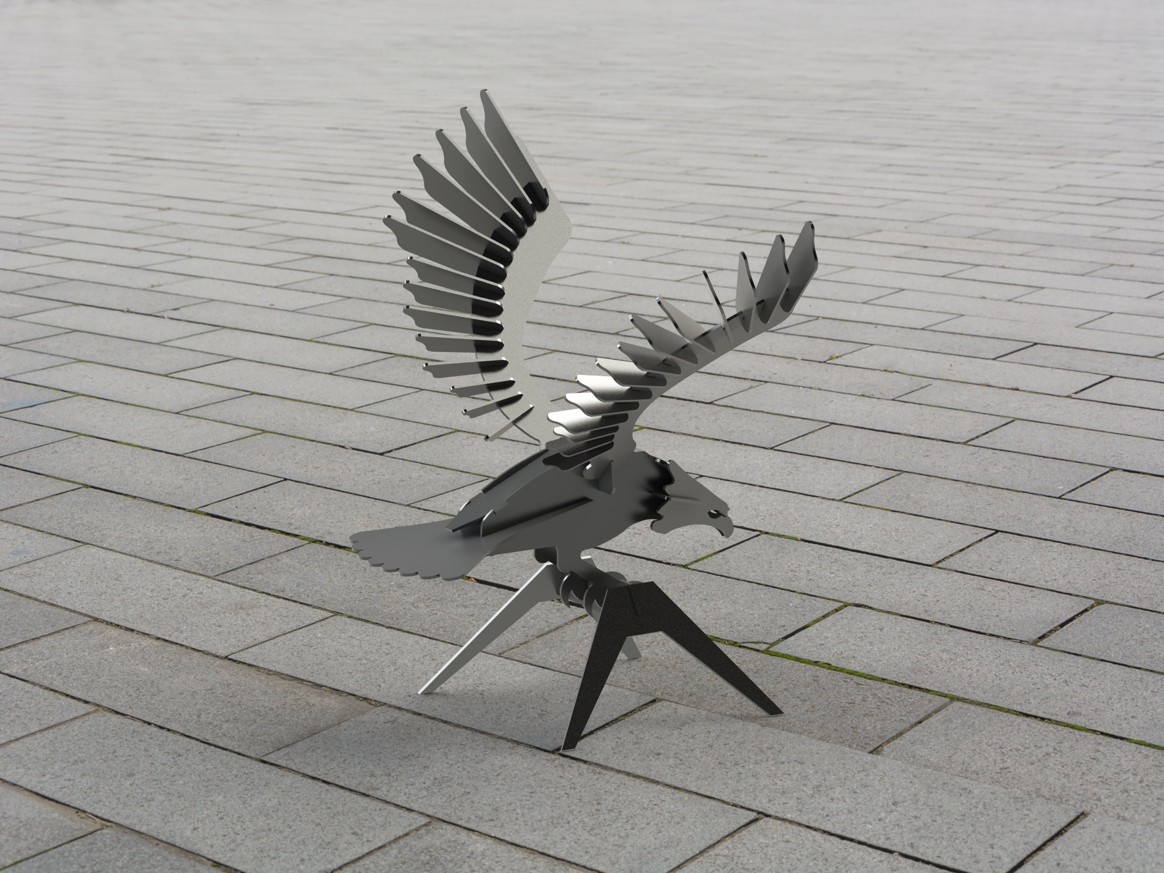 Eagle, Digital Product. DXF File Plasma, Laser Cutting. DIY Metalwork ...