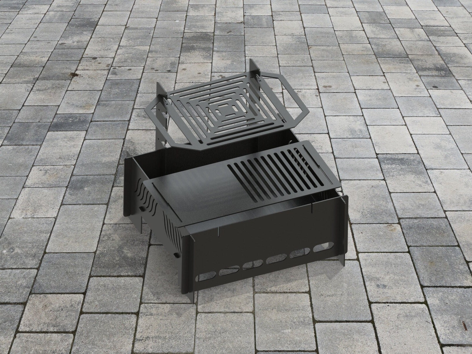 Fire Pit Dxf Files,fire Pit Portable,diy Fire Pit, BBQ Dxf Files for ...