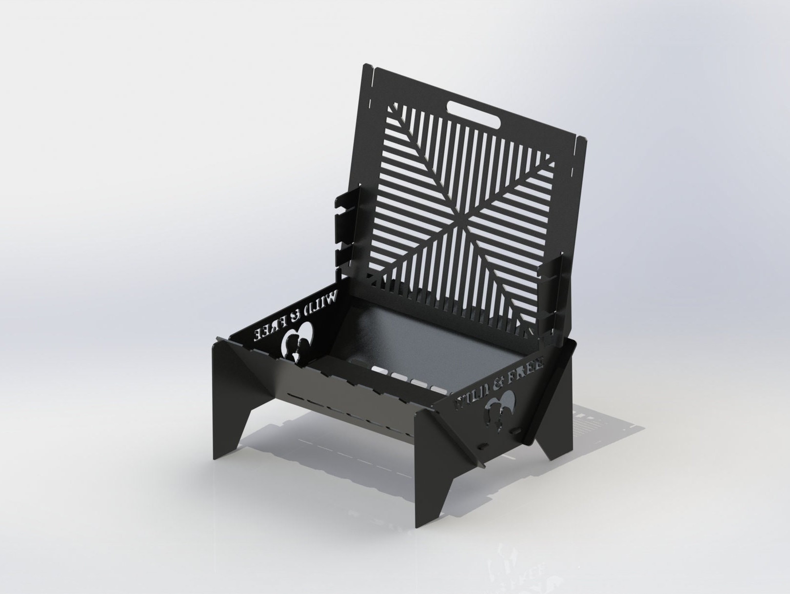 Fire Pit Dxf Files,fire Pit Portable,diy Fire Pit, BBQ Dxf Files for ...