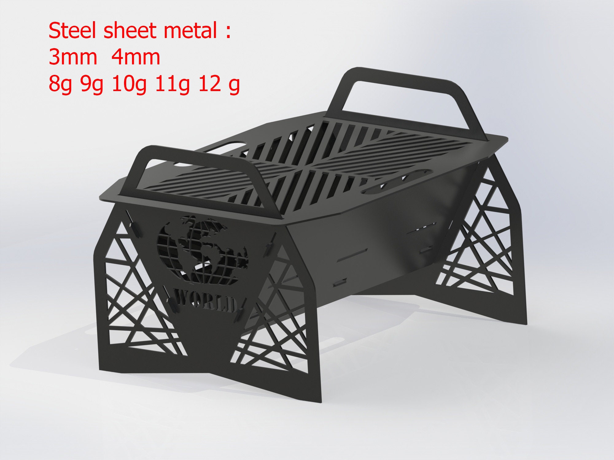 Fire Pit DXF, Mangal BBQ Barbecue Dxf fichiers pour plasma, Grill Fire ...