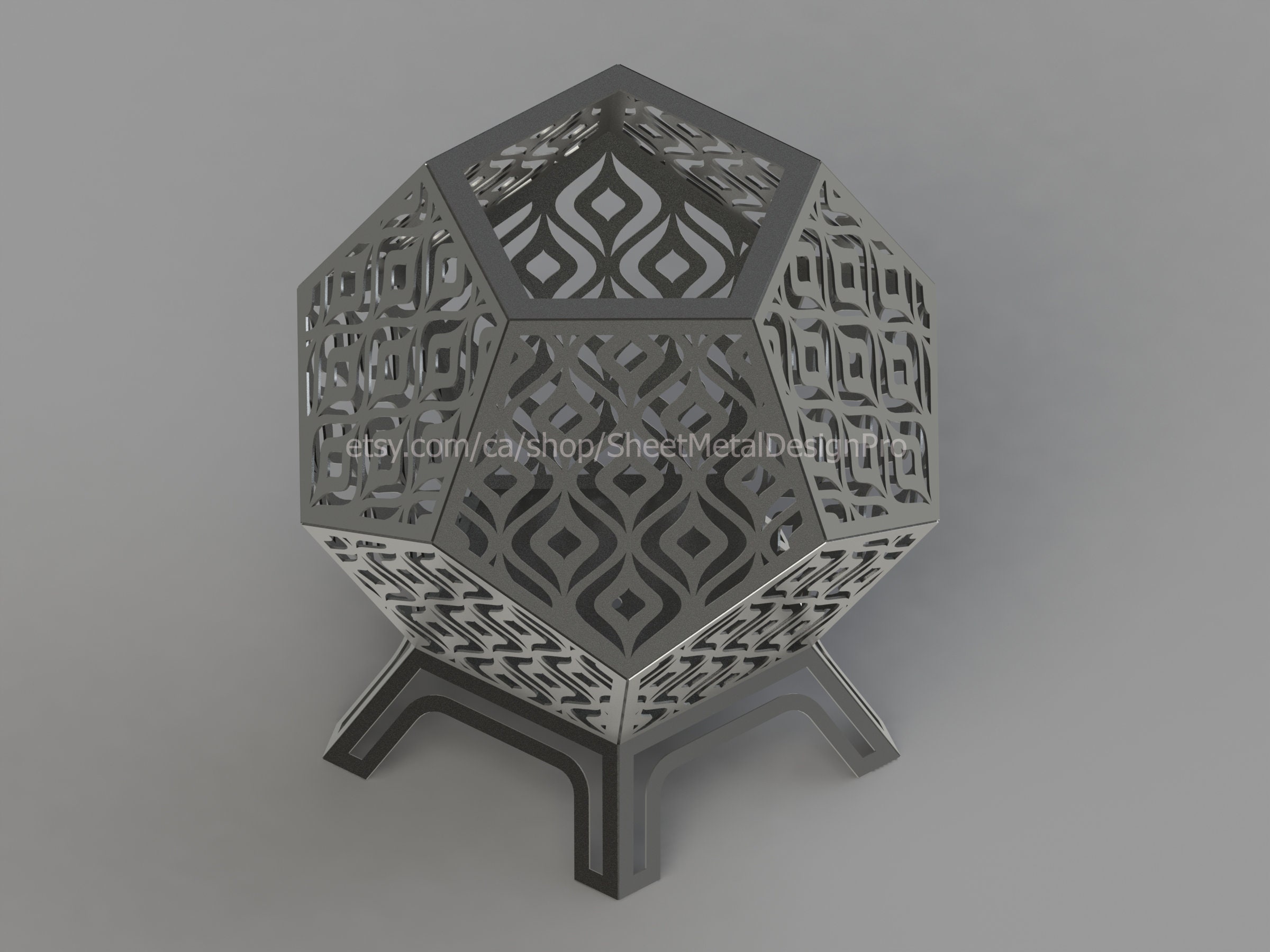 Ball Fire Pit DXF files for plasma, laser cutting, CNC. Fire Pit ...