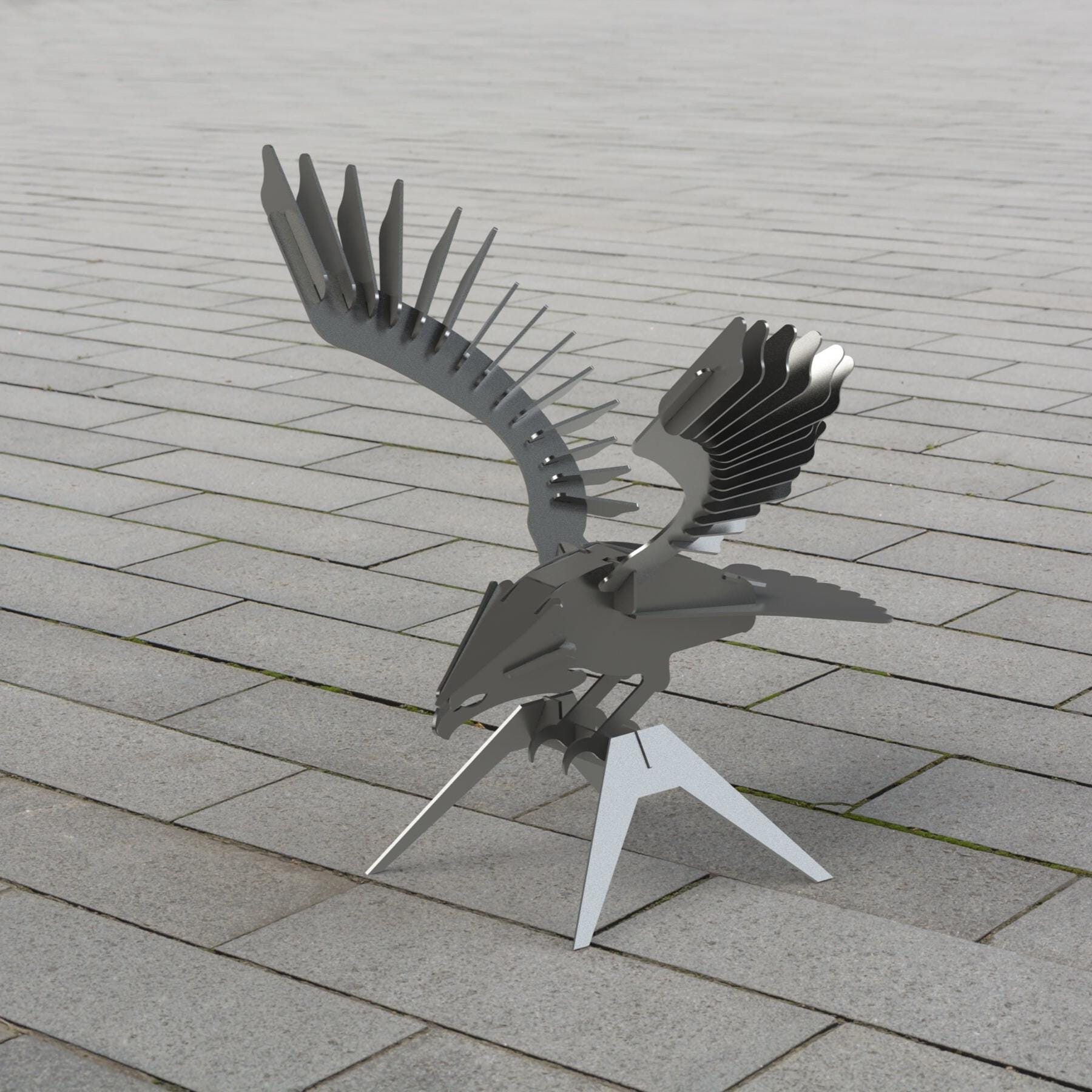 Eagle, Digital Product. DXF File Plasma, Laser Cutting. DIY Metalwork ...