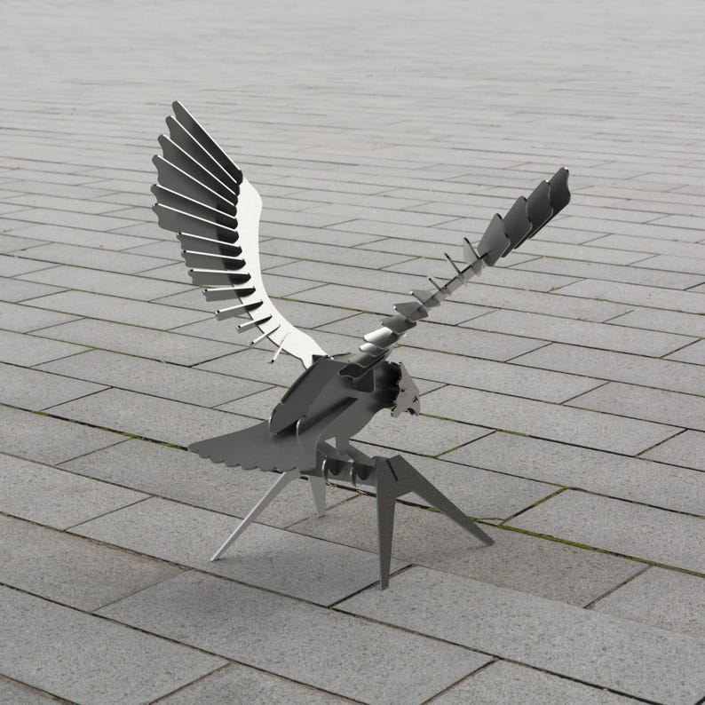Eagle, Digital Product. DXF File Plasma, Laser Cutting. DIY Metalwork ...