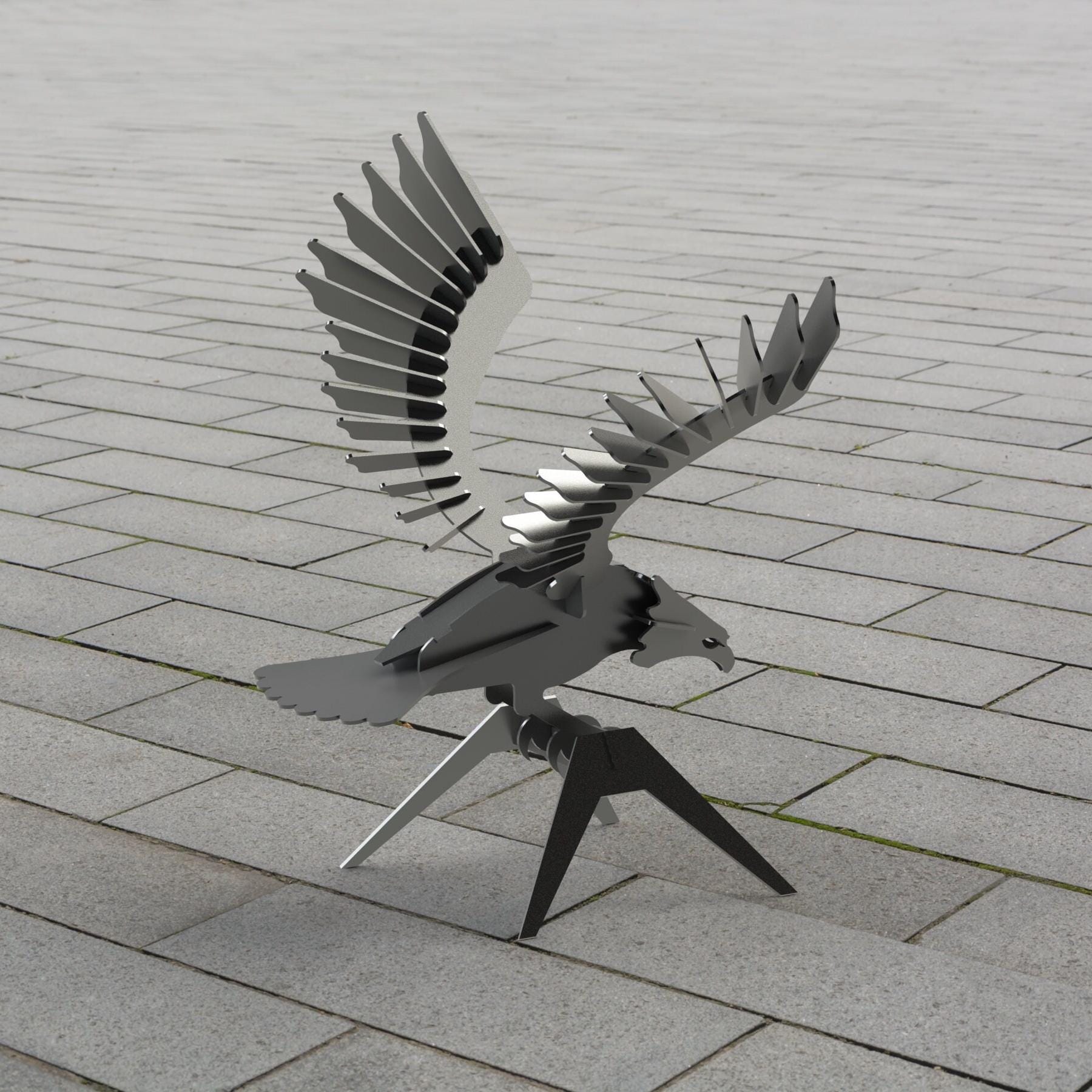 Eagle, Digital Product. DXF File Plasma, Laser Cutting. DIY Metalwork ...