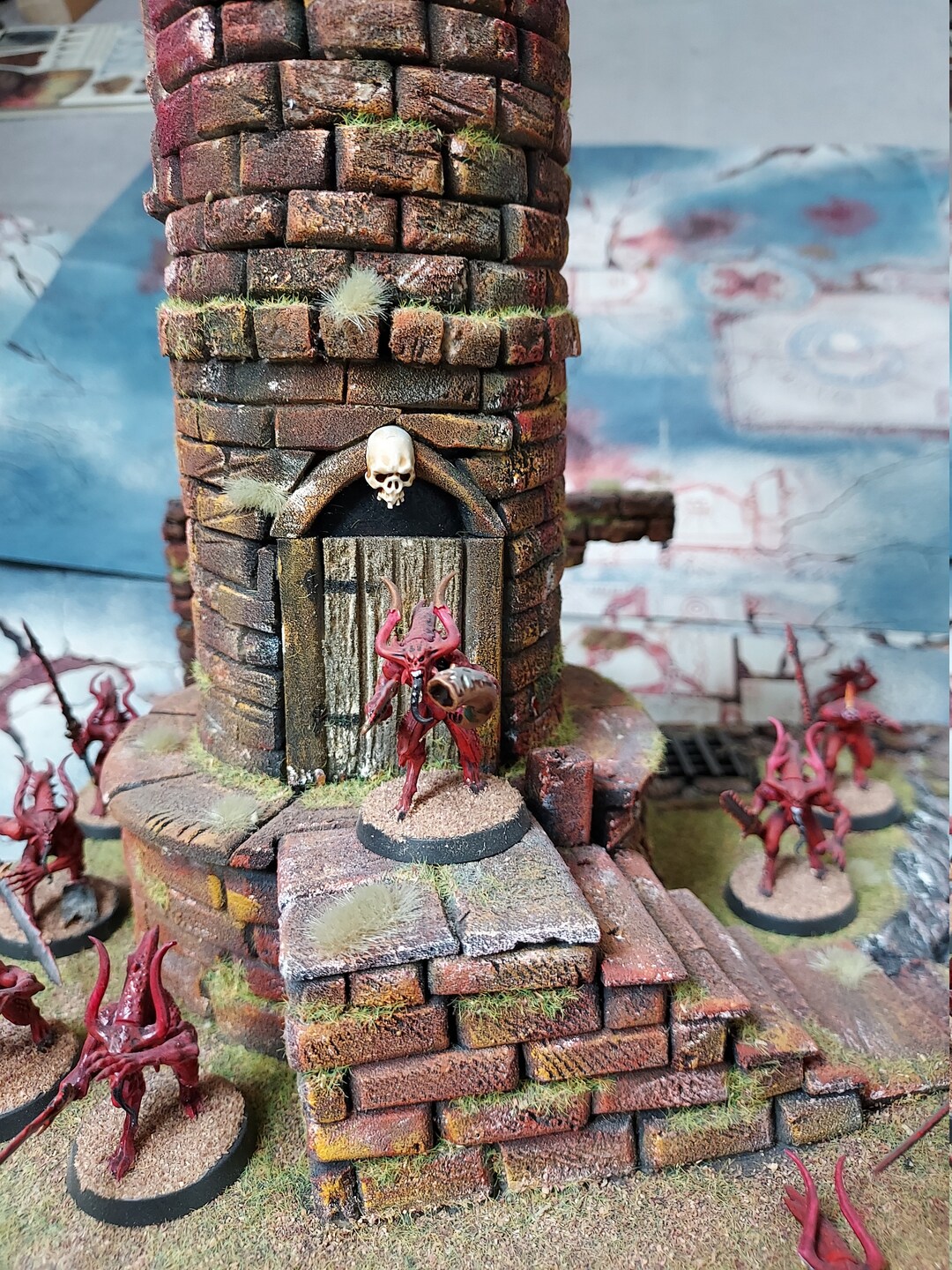 Warhammer Tower Kulisse für Gaming oder Display.Age of sicmar terrain ...